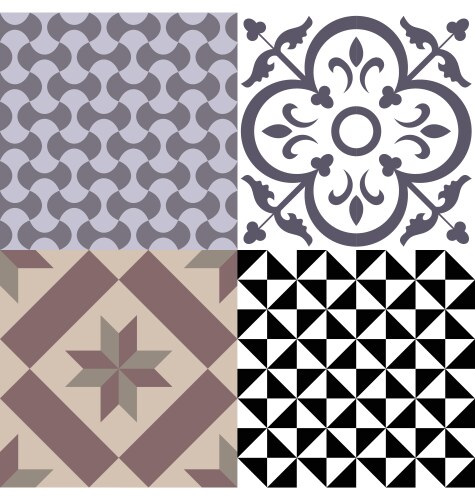 Vintage tiles Royalty Free Vector Image - VectorStock