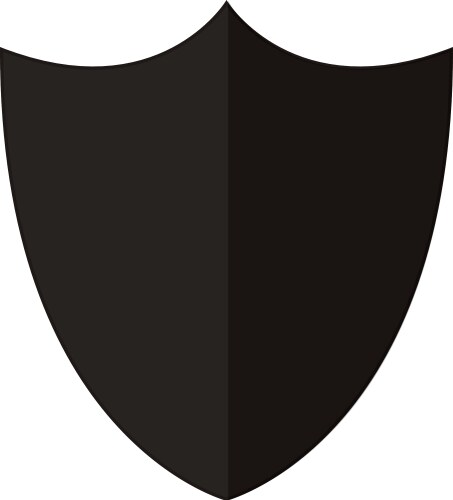 Blank shield icon Royalty Free Vector Image - VectorStock