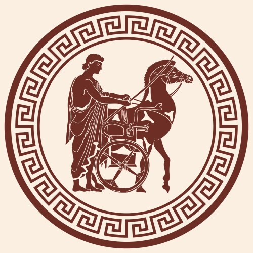 Cretan bull 12 labours hercules heracles Vector Image