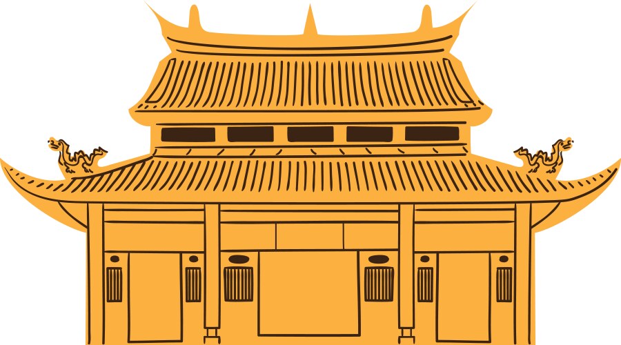 Chinese Temple Drawing Vector Images (over 730)