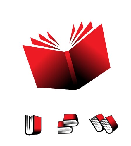 Red book design Royalty Free Vector Image - VectorStock