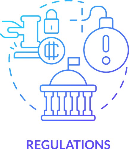 Scalability blue gradient concept icon Royalty Free Vector