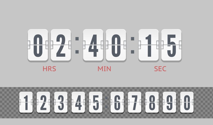Airport Clock Counter Timer Vector Images Over 510