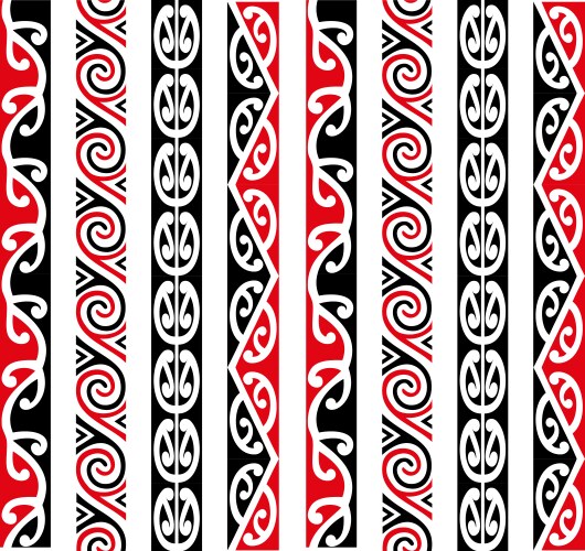 Maori Designs Wave Wave Tribal Tattoo Pattern Tropical Maritime Beach'
