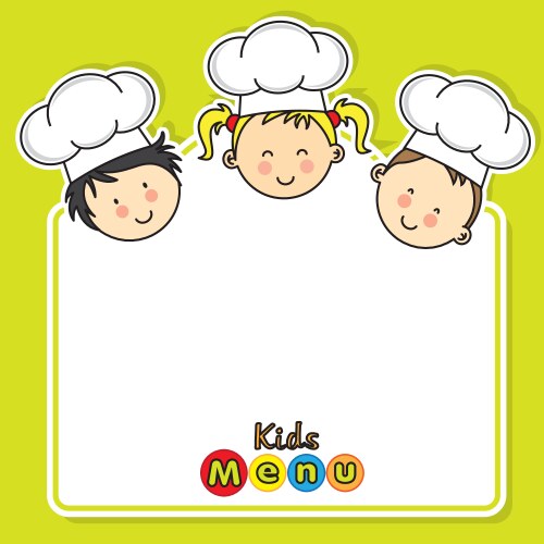 Kids menu Royalty Free Vector Image - VectorStock