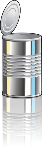 Tin can design concept Royalty Free Vector Image