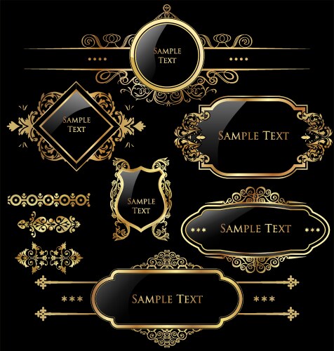 Elegant Black Gold Background Vector Images (over 90,000)