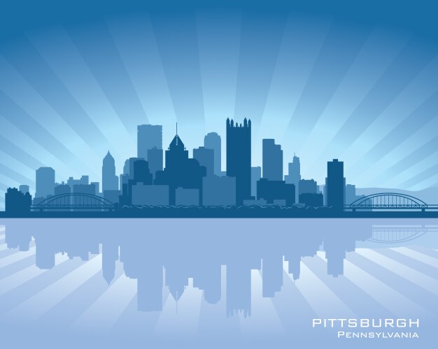 Pittsburgh Skyline Vector Images (over 120)
