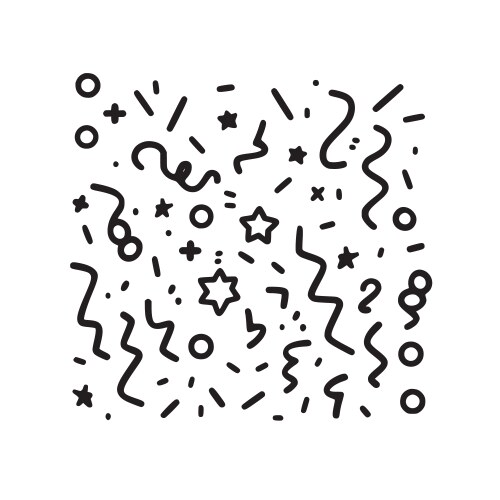 Confetti icons Royalty Free Vector Image - VectorStock