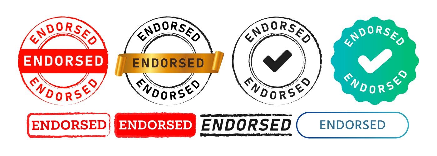 Endorsed Stamp Vector Images (over 1,700)
