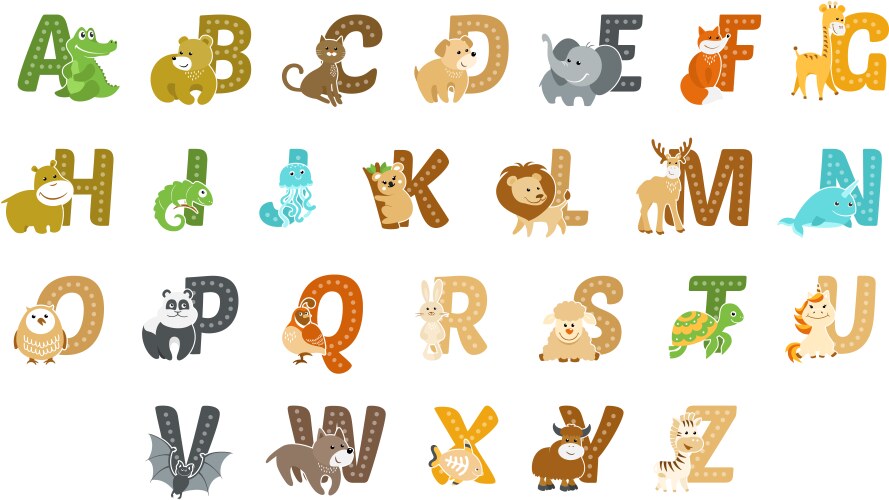 Animal Alphabet Vector Images (over 31,000)