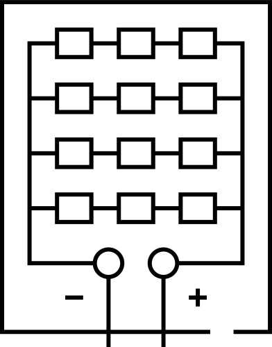 Solar panel structure icon color Royalty Free Vector Image