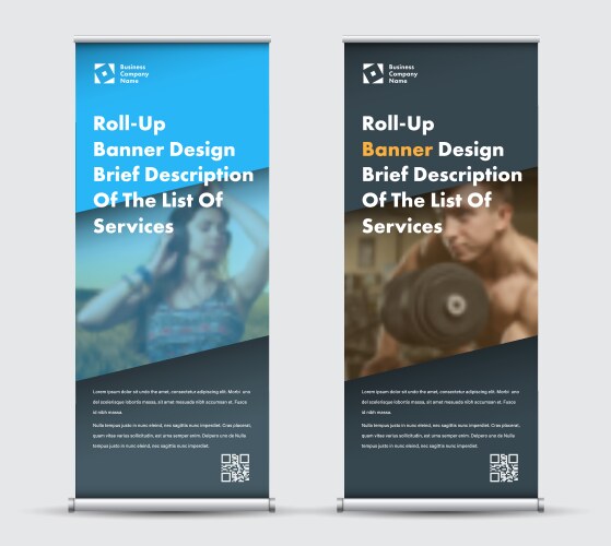 Roll Up Banner for Sports Vector Images (over 130)