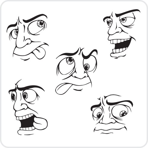 Crazy cartoons Royalty Free Vector Image - VectorStock