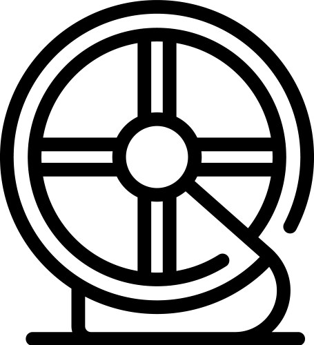 Hamster wheel icon showing pet activity Royalty Free Vector