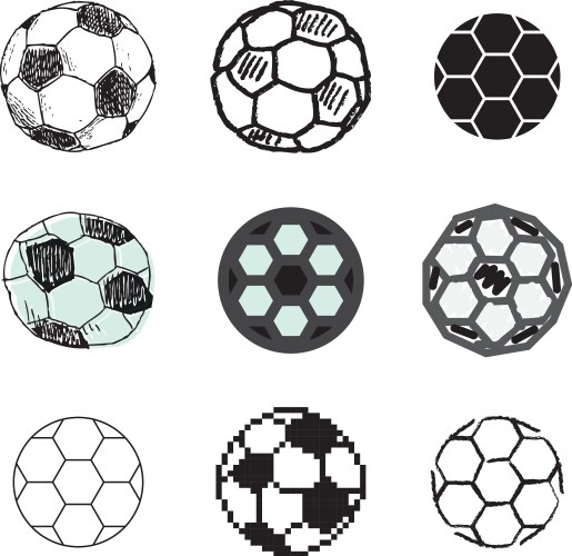 Icons football Royalty Free Vector Image - VectorStock