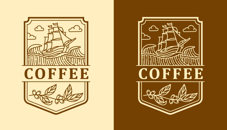 Coffee quotes hand lettering typography Royalty Free Vector