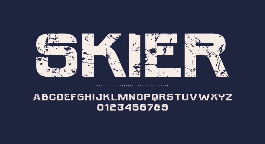 Racing font aggressive and stylish lettering Vector Image