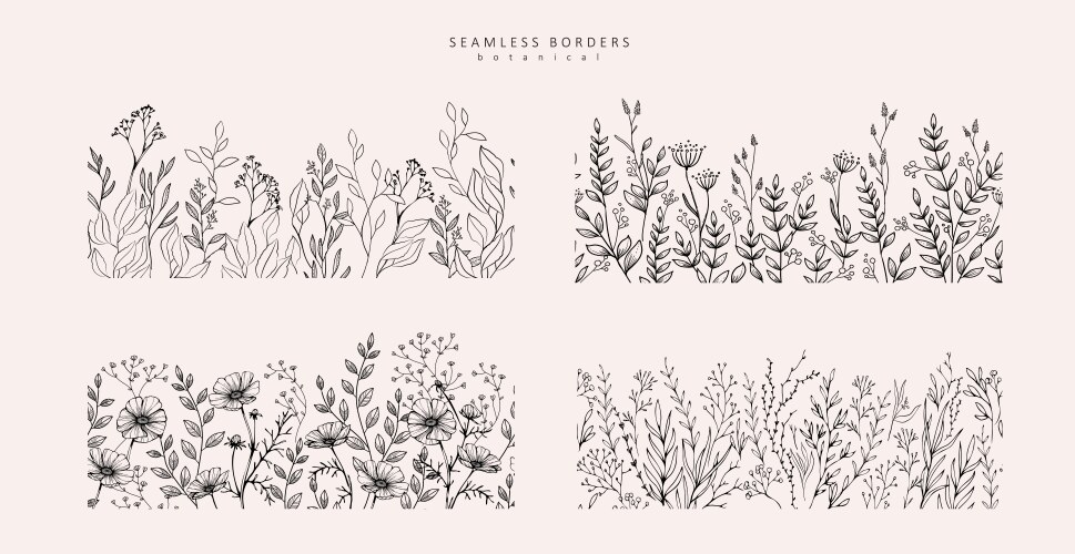 Wildflower Border Vector Images (over 5,900)