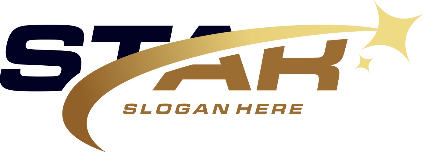 Simple modern star logo designs template elegant Vector Image