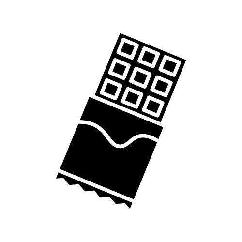 Chocolate icon set candy bar symbol Royalty Free Vector