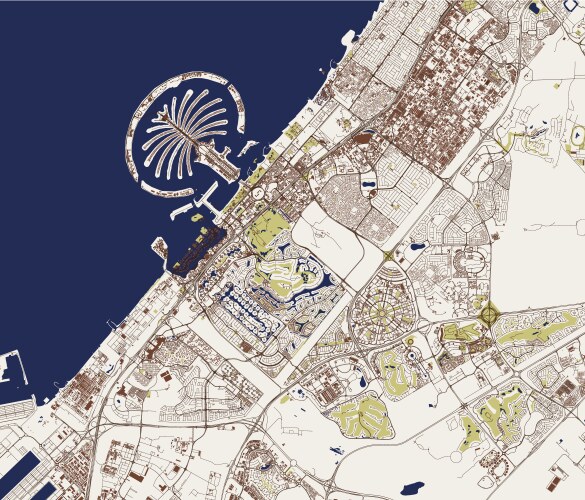 Dubai City Map Vector Images (over 290)