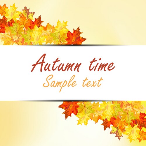 Fall autumn season Royalty Free Vector Image - VectorStock
