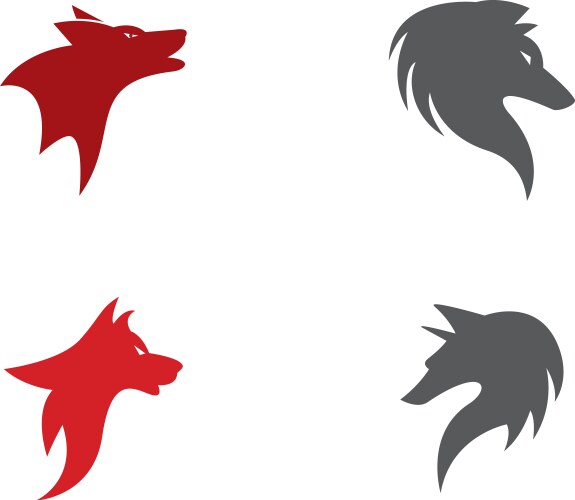 Red Wolf Head Logo Vector Images (over 2,100)