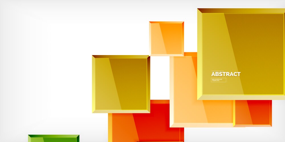 Shiny glossy metallic or plastic square design Vector Image