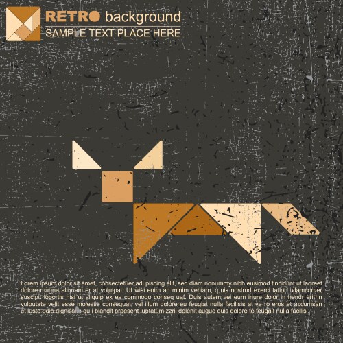 Tangram cat Royalty Free Vector Image - VectorStock