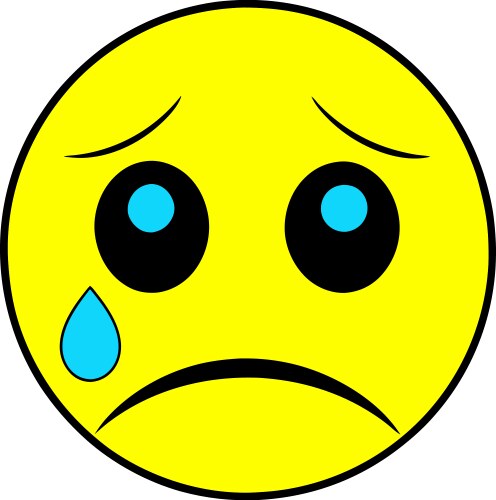 Disappointed but relieved face emoji icon Vector Image