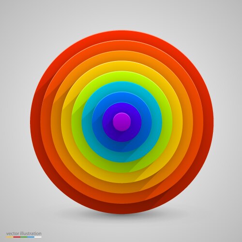 Saturday rainbow label high quality Royalty Free Vector