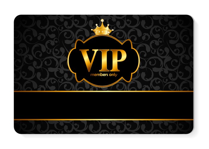 Purple vip card Royalty Free Vector Image - VectorStock