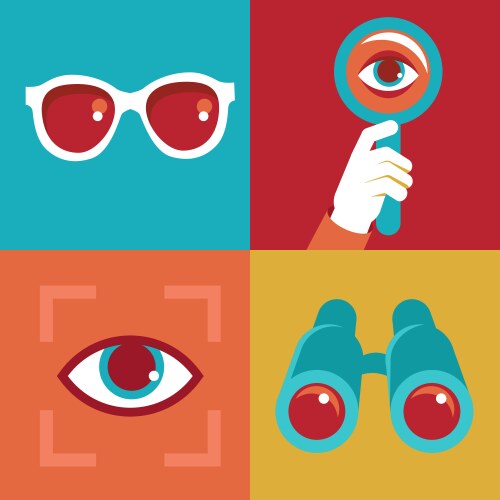 Eye sight vision Royalty Free Vector Image - VectorStock