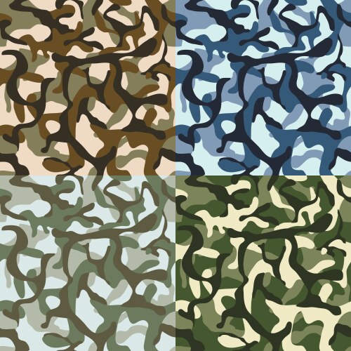 Camouflage seamless pattern Royalty Free Vector Image