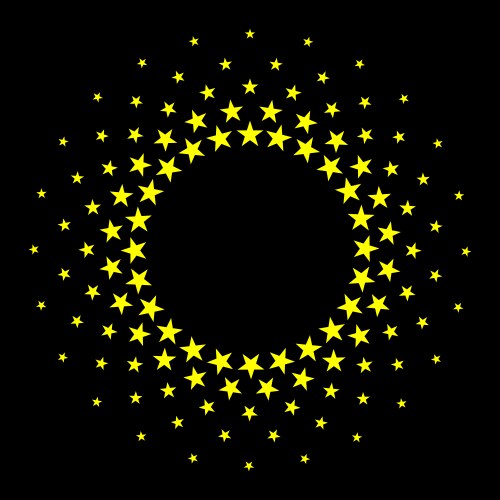 Geometric rounded sky seamless pattern background Vector Image