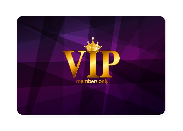 Purple vip card Royalty Free Vector Image - VectorStock