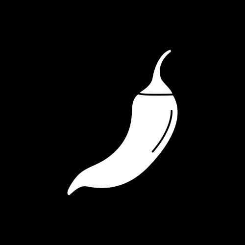 Chili line icon logo image Royalty Free Vector Image