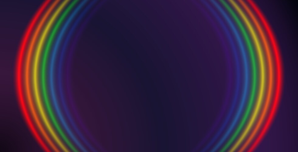 Glowing realistic rainbow background Royalty Free Vector