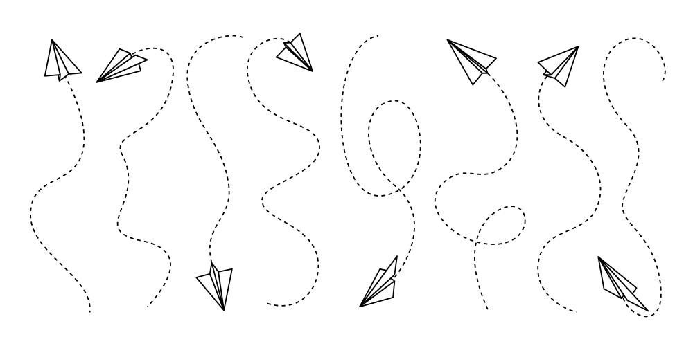 Airplane Tracing Vector Images (over 2,800)