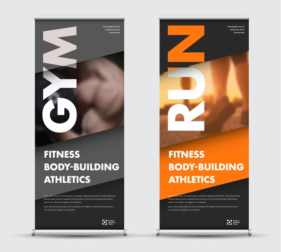 Roll Up Banner for Sports Vector Images (over 130)