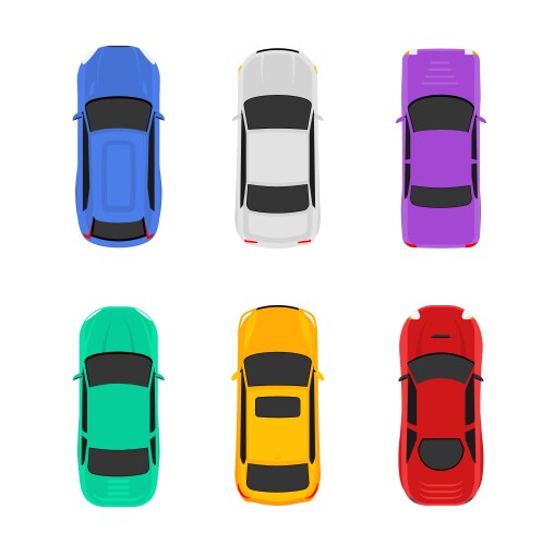 Cartoon Car Top View Vector Images (over 1,500)