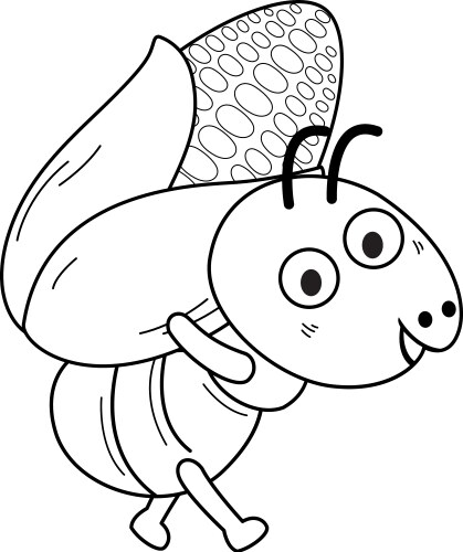 Hand drawn yak character Royalty Free Vector Image