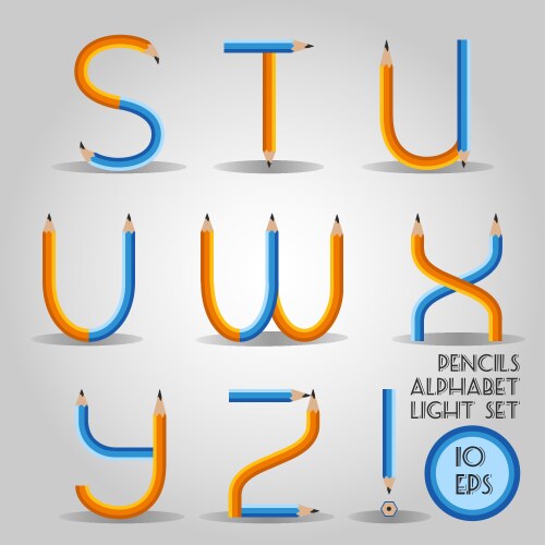 Alphabet symbols Royalty Free Vector Image - VectorStock