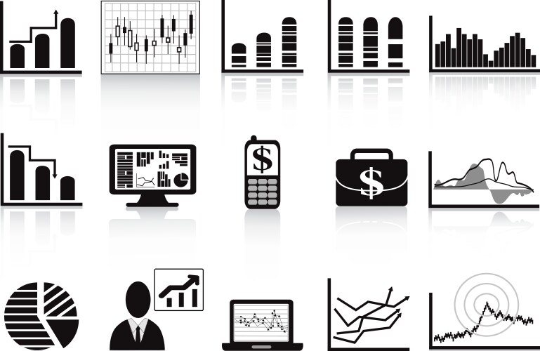 Account management icon black sign Royalty Free Vector Image