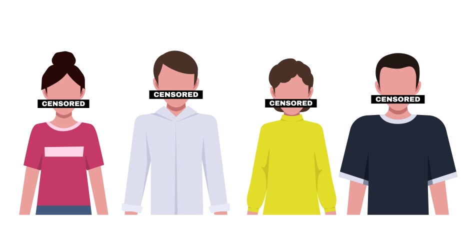 Pixel censored sign Royalty Free Vector Image - VectorStock
