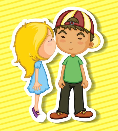 Kiss Royalty Free Vector Image - VectorStock