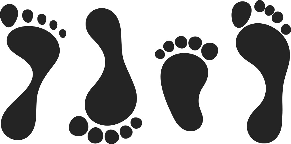 Footprints Royalty Free Vector Image - VectorStock