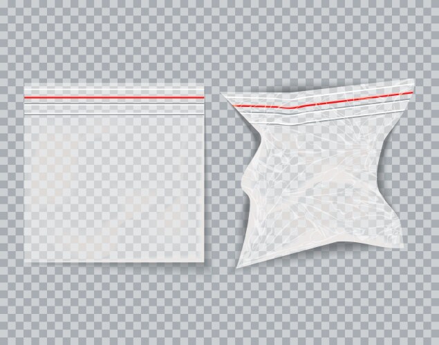 3d transparent plastic packaging isolated on white