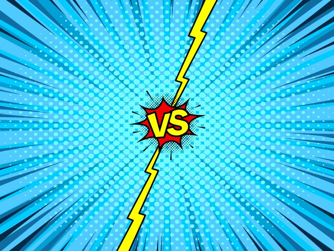 Comic book versus background Royalty Free Vector Image